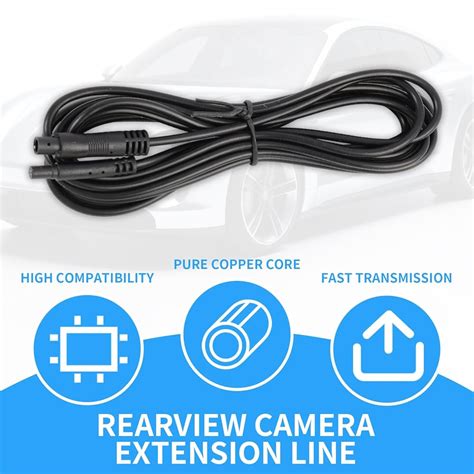 Cavo Dashcam Auto Cavo Prolunga Telecamera Retromarcia 4 Pin 3 Metri
