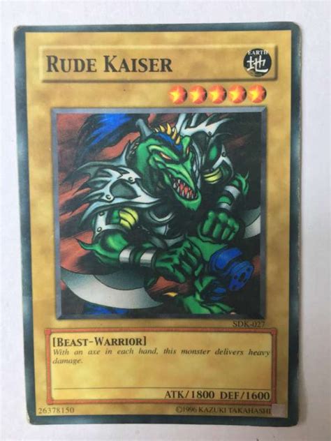 Trading Cards Yu Gi Oh Trading Card Rude Kaiser For Sale In Port