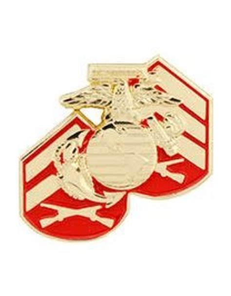 Pin Usmc Logo W Rank Military Outlet