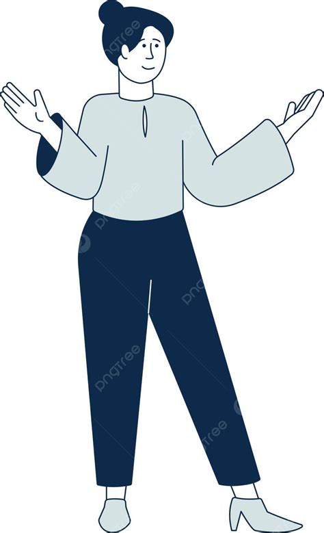 Woman Shrugging Shoulders Not Knowing Hand Gesture Doubt Adult