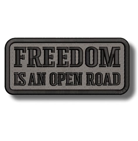Freedom Embroidered Patch 13x6 Cm Patch
