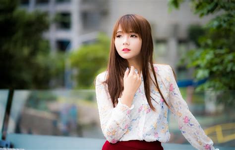 Wallpaper Girl Asian Cutie Bokeh For Mobile And Desktop Section