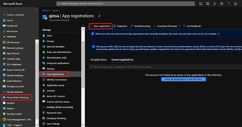 Create An Azure Ad Application Open A Browser And Navigate To The