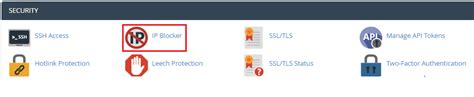 how to block or unblock a specific ip address in cpanel whuk