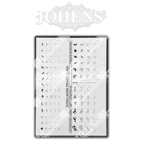 Practice Sheet ~ Scrollwork Private Class Practice Sheet Scrollwork Sticker Art