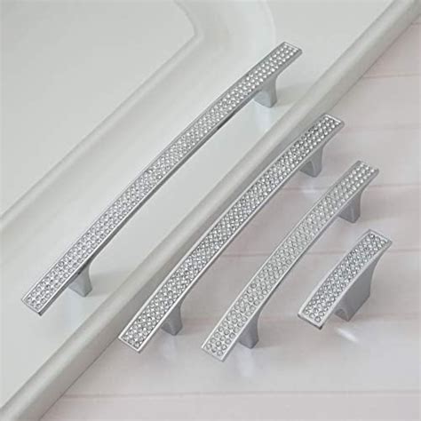 Lbfeel 3 78 5 0 6 3 Drawer Knob Pull Silver Crystal Dresser Handle