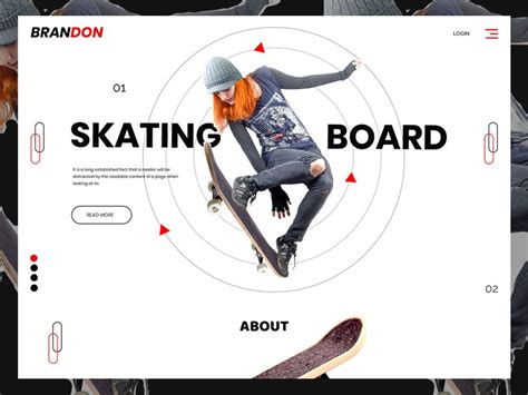 Brandon Skating Classes Psd Template Psd Templates Ui Design