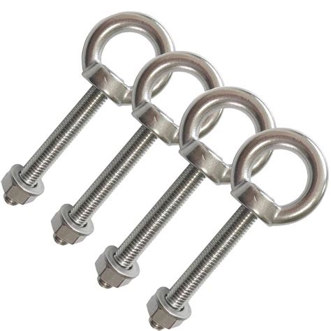 Aivoof Shoulder Eye Bolt 4 Pack M10 Stainless Steel Shoulder Eye Bolts