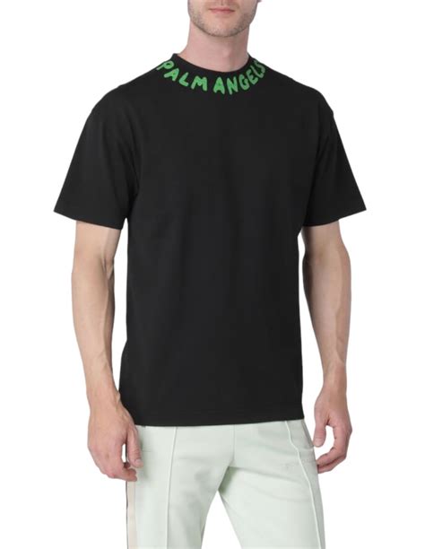 Playera Palm Angels Cuello Redondo Para Hombre Letras Verdes Xl
