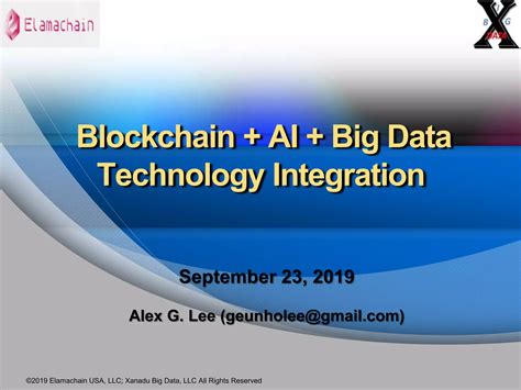 Blockchainaibig Data Technology Integration Pptx