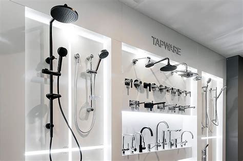Tapware Display For Shower Faucets And Hand Held Shower Heads Modern