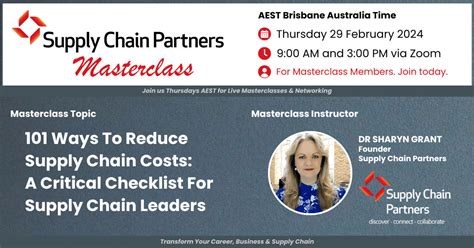 101 Ways To Reduce Supply Chain Costs A Critical Checklist For Supply