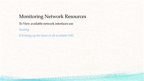 managing the system and network connection linux pptx operating systems computer software