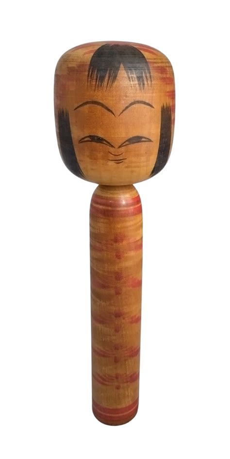 Oryginalna Japońska Lalka Kokeshi Typ Tradycyjny Rodzina Hijiori 31 Cm