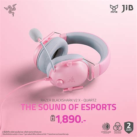 Jib Computer Group 🎧 พบกับหูฟังเกมมิ่ง Razer Blackshark V2 X Quarz สีพิเศษ ชมพูสุดฟรุ้งฟริ้ง