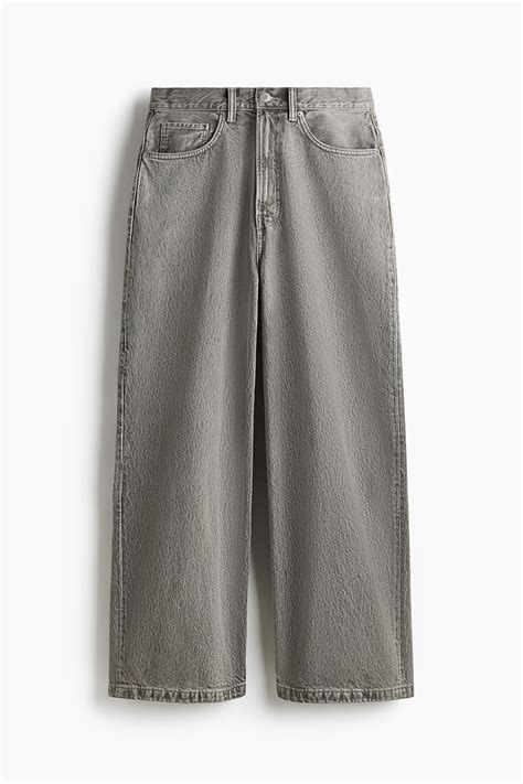 Mens Denim Gray Collins Super Baggy Jeans Handm Us