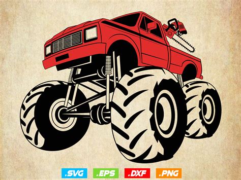Monster Truck Svg Monster Truck Clipart Graphic By Ripongrafix471