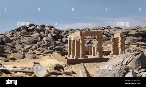 The Temple Of Gerf Hussein On New Kalabsha Island Near Aswan Egypt