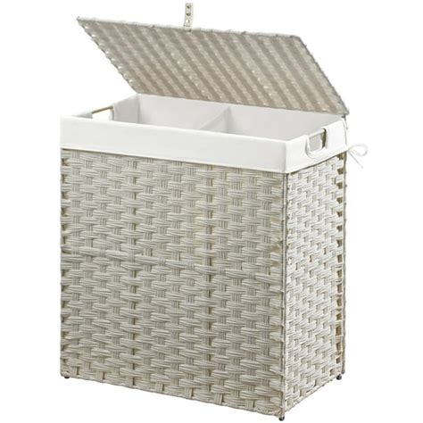 Rolanstar Laundry Hamper 110l Foldable With Lid And Handles