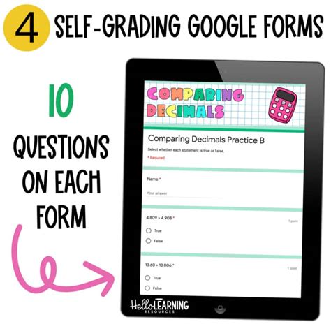 Comparing Decimals Activities Decimal Place Value Worksheets