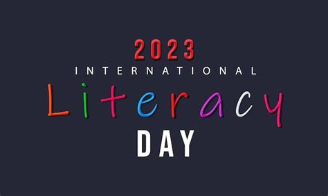 Premium Vector International Literacy Day Background Banner Card