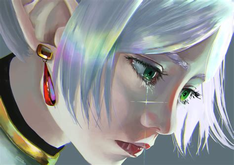 Safebooru 1girl Absurdres Chihirokrakauer Close Up Crying Crying With