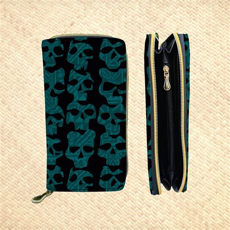 Wall Of Skulls Zippered Wallet Rolling Pre Order Ready To Ship
