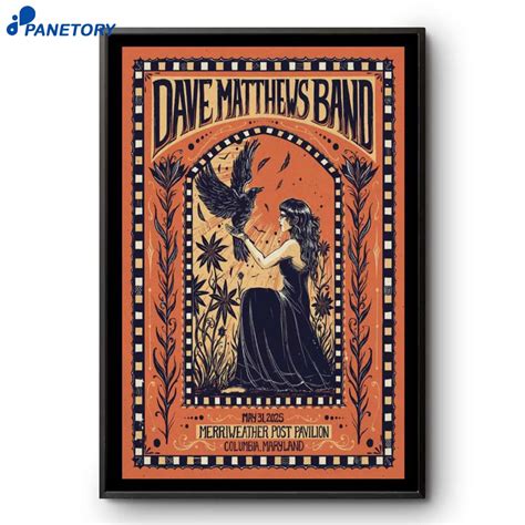 Dmb Tour Merriweather Post Pavilion May 31 2025 Columbia Md Poster 2026