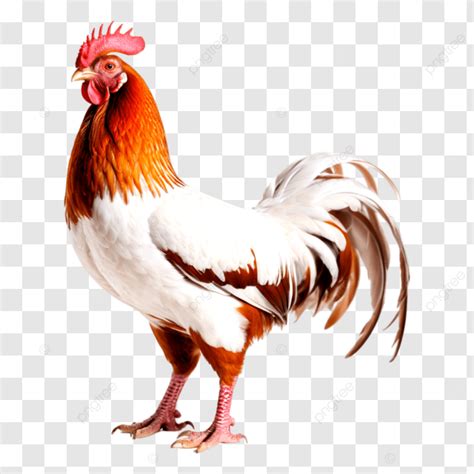 Beautiful Realistic Cock Standing Red Cock Cock Big Cock Png