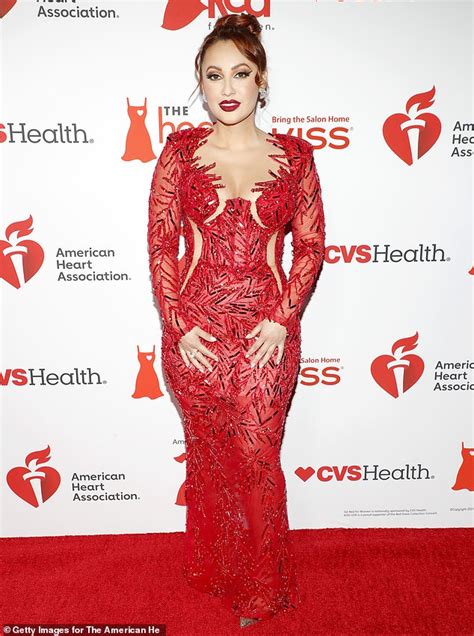 Francia Raisa Dazzles In Racy Red Gown At The American Heart