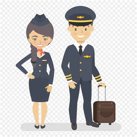 机场空姐飞机师卡通形象png图片素材下载图片编号8684878 Png素材网