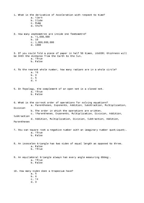 Phys104 Physics Problem Sets Fall 2022 4 What Is The Derivative Of Acceleration With Respect