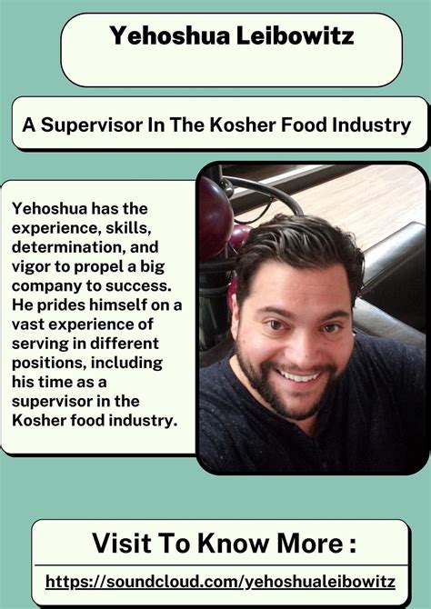 Yehoshua Leibowitz — A Supervisor In The Kosher Food Industry