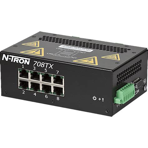 N Tron® 708tx Managed 8 Port Industrial Ethernet Switch