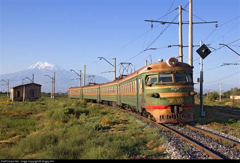 Older Russian Passenger Train Train Passenger Locomotive