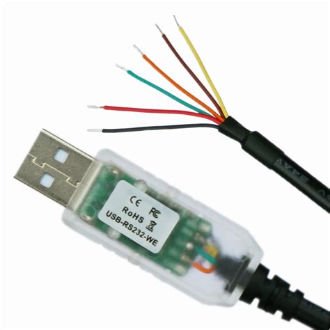 Ftdi Usb Rs232 We 1800 Bt Cable 1 8m Wire End 5v Hvacparts