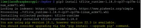 [rasberry pi 4] tensorflow lite 설치하기 및 mobilenet 실습