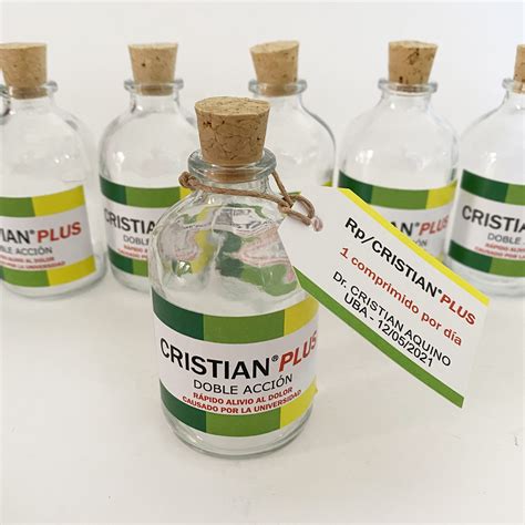 Botellita Souvenir Egresados Medicina