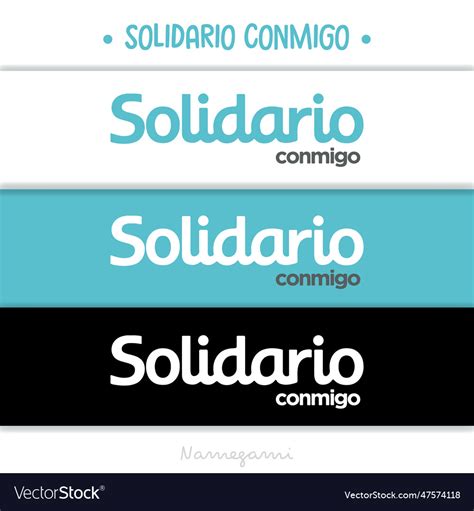 Solidario Logo Royalty Free Vector Image Vectorstock
