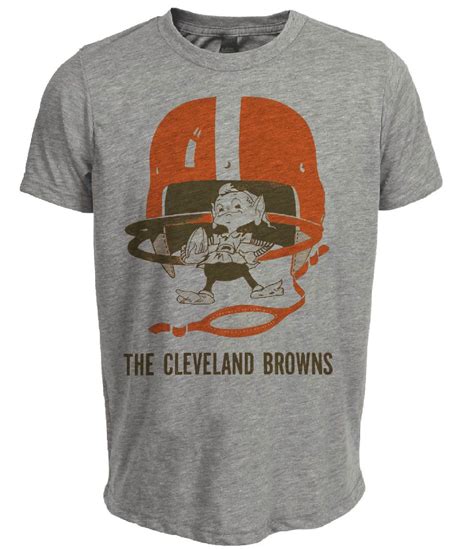 Cleveland Browns Retro Football Helmet Brownie The Elf Mascot 1957