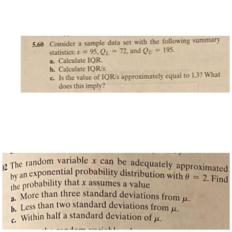 Solved 560 Consider A Sample Data Set With The Following