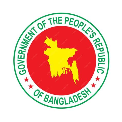 Bangladesh Government Logo Png Vector Premium Vector