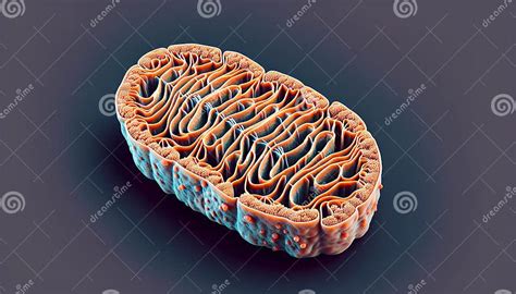 Mitochondria Internal Detailed Anatomy Structure Stock Illustration Illustration Of Circle