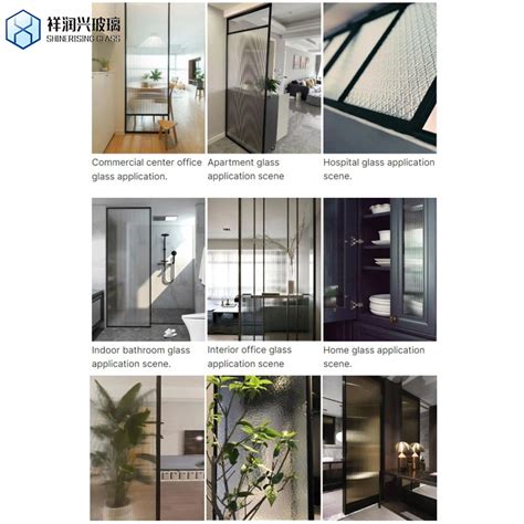 Customizable Clear Pattern Pressed Figure Glass Clear Toughened Texture