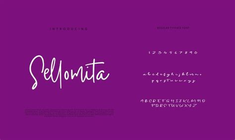 Premium Vector Handwritten Script Font Hand Drawn Brush Style Modern Calligraphy Cursive