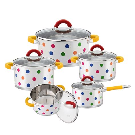 Set Oale Inox Cu Capac 10 Piese Zass Gourmet Zg Scs 02 Multicolor