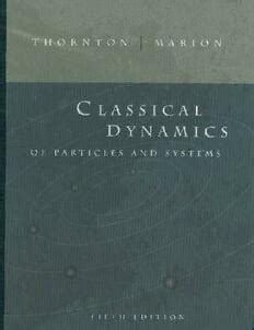 Classical Dynamics Of Particles And Systems PDF