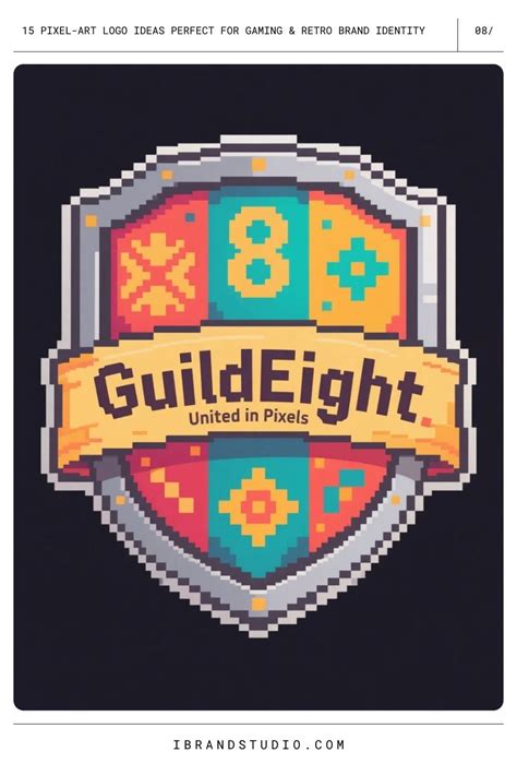15 Pixel Art Logo Ideas For Gaming And Retro Brands