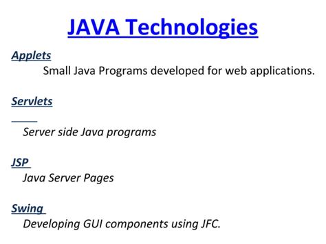 Core Java Ppt Programming Languages Computing