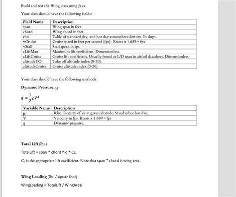 Solved Java Wing Class Lab Please Elp Me Finish The